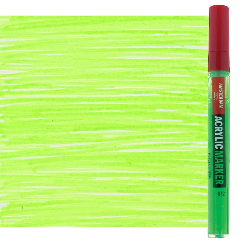 Amsterdam Acrylic Marker 4 mm Reflex Green | Jerry's Artarama