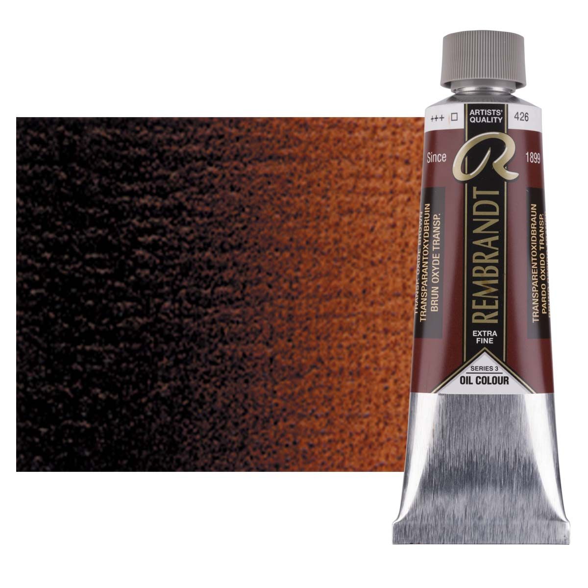 Rembrandt Extra-Fine Artists' Oil Paint - Transparent Oxide Brown, 150ml Tube | Jerry's Artarama