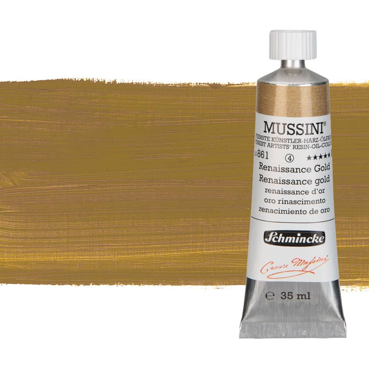 Schmincke Mussini Oil Color 35ml - Renaissance Gold | Jerry's Artarama