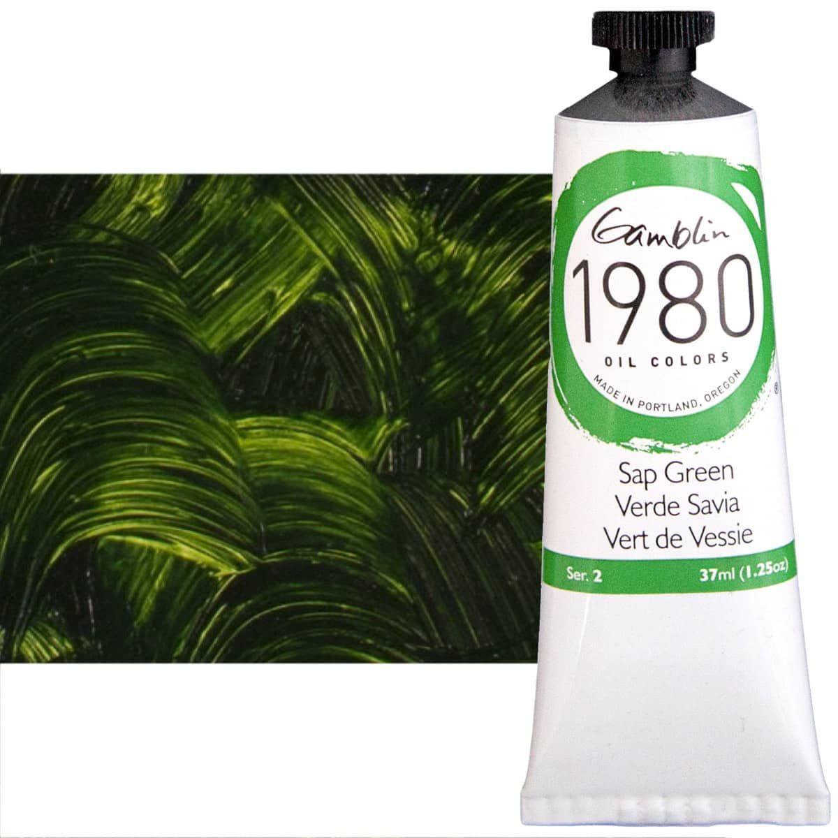 Gamblin 1980 Oil Colors - Sap Green, 37ml Tube | Jerry's Artarama