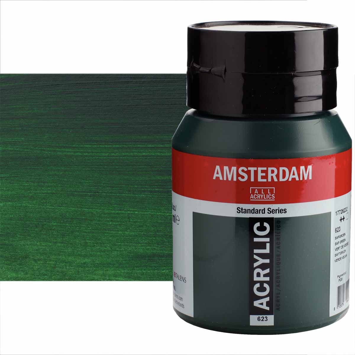 Amsterdam Standard Series Acrylic Paint - Sap Green, 500ml Jar | Jerry ...