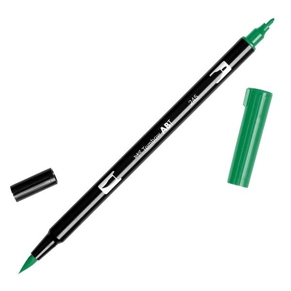 Tombow Dual Brush Pen No. 245 Sap Green | Jerry's Artarama
