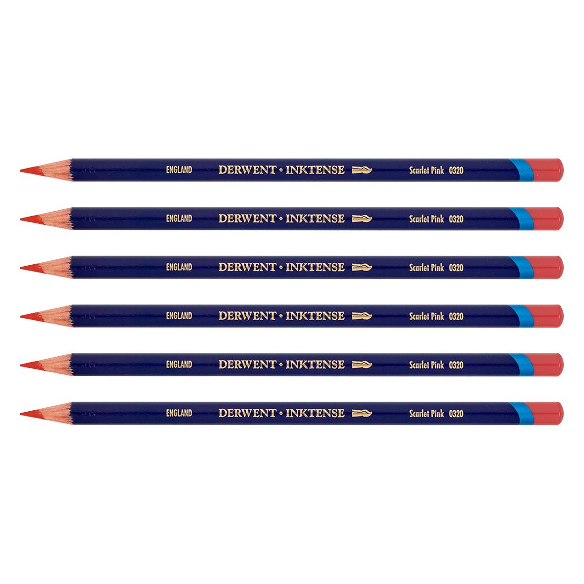 Derwent Inktense Pencil - Scarlet Pink (Box of 6) | Jerry's Artarama