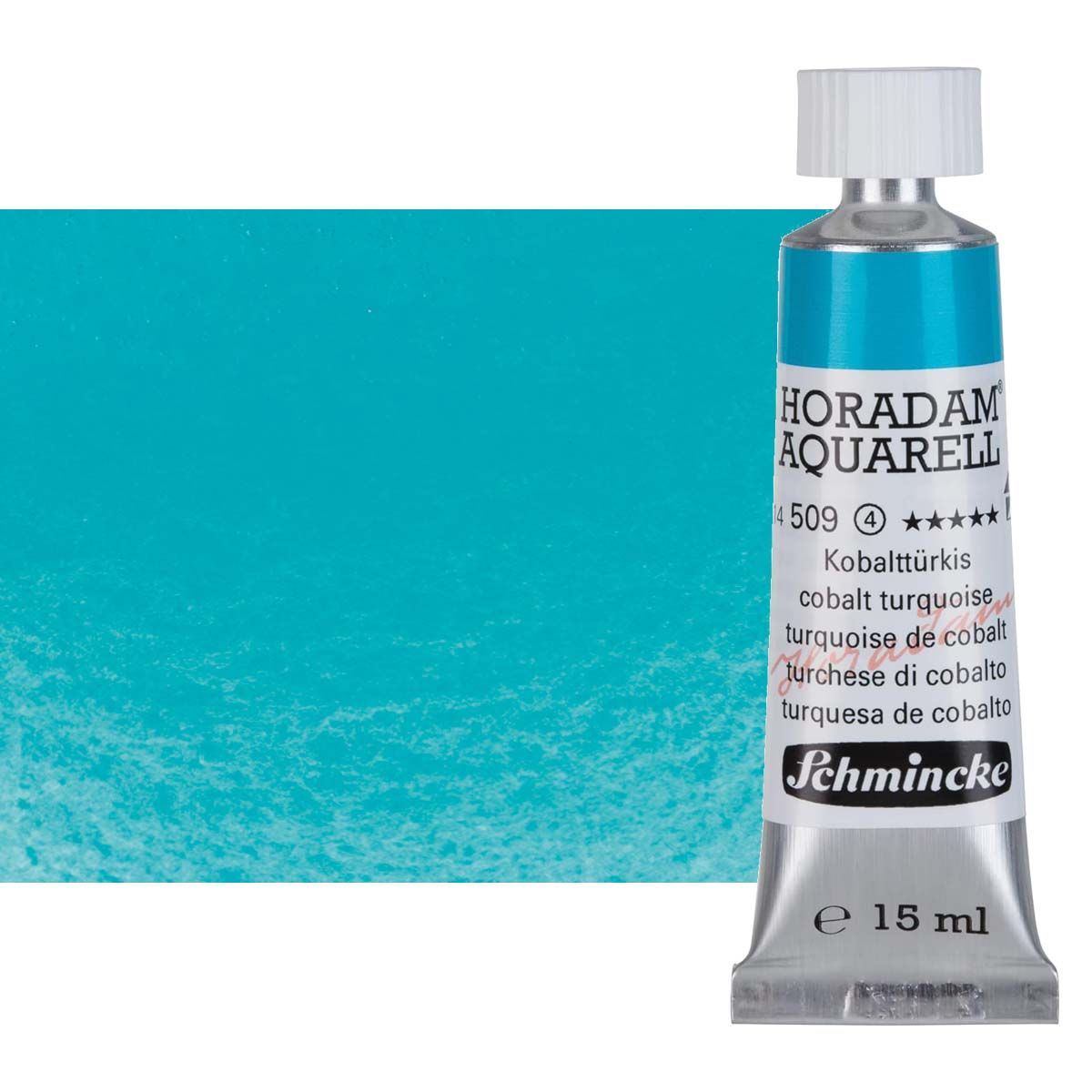 Schmincke Horadam Watercolor - Cobalt Turquoise, 15ml | Jerry's Artarama