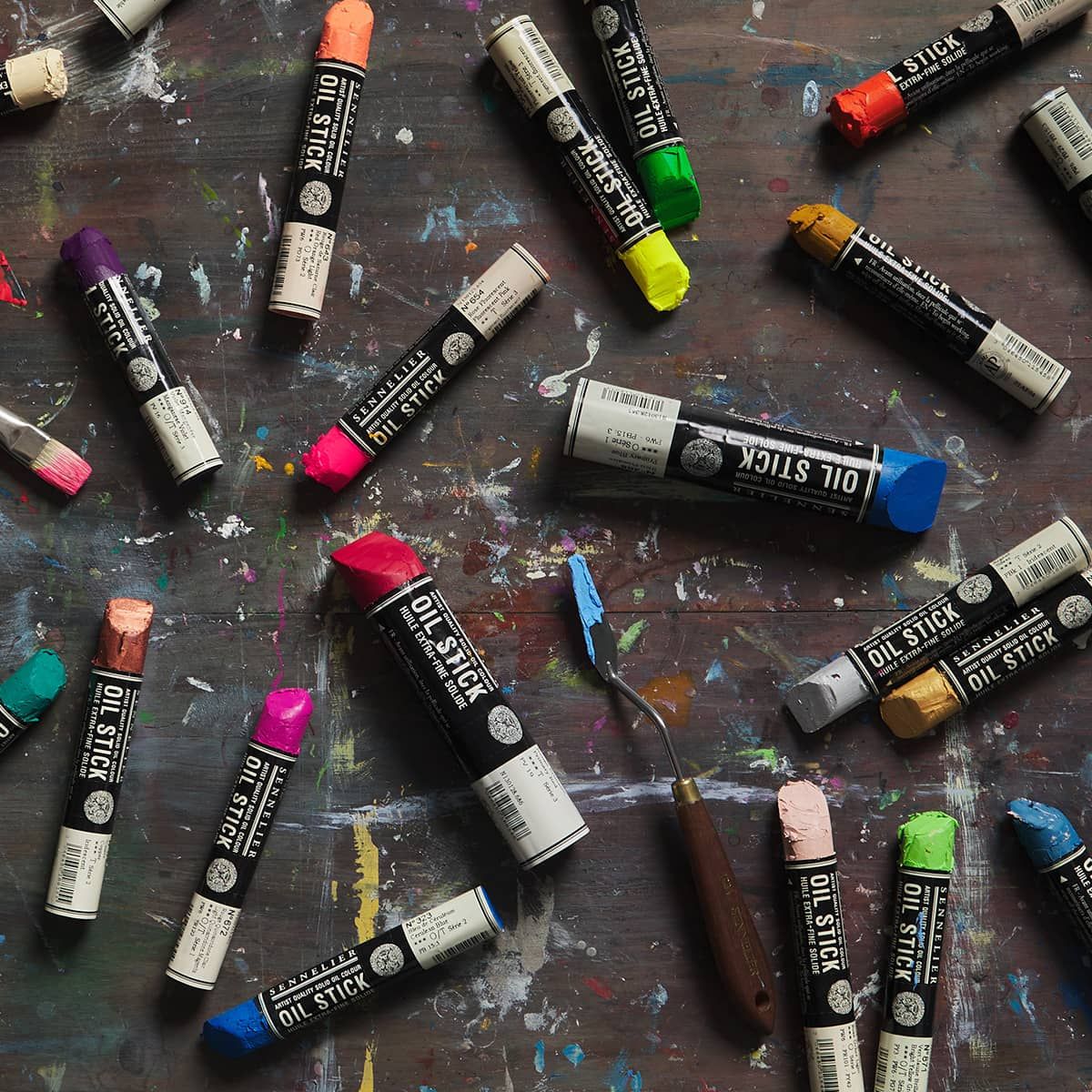 Sennelier Extra Fine Solid Oil Stick - Fluorescent Yellow, 38ml | Jerry ...