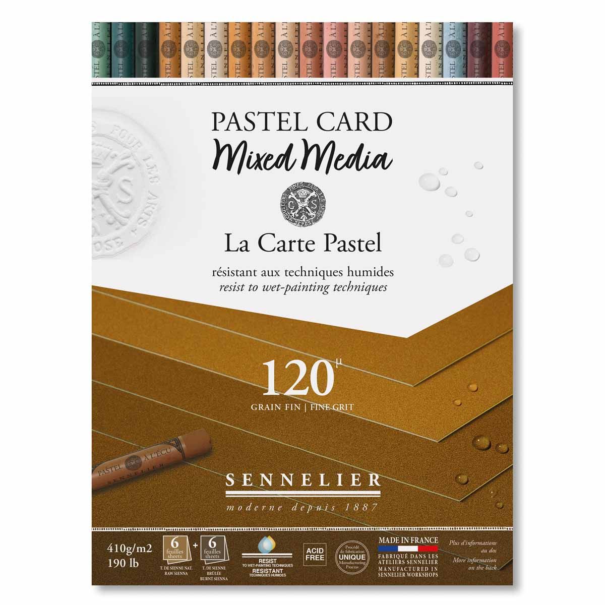 Sennelier La Carte Pastel Mixed Media Pad - Earth Tones, 9.45"x11.81 ...