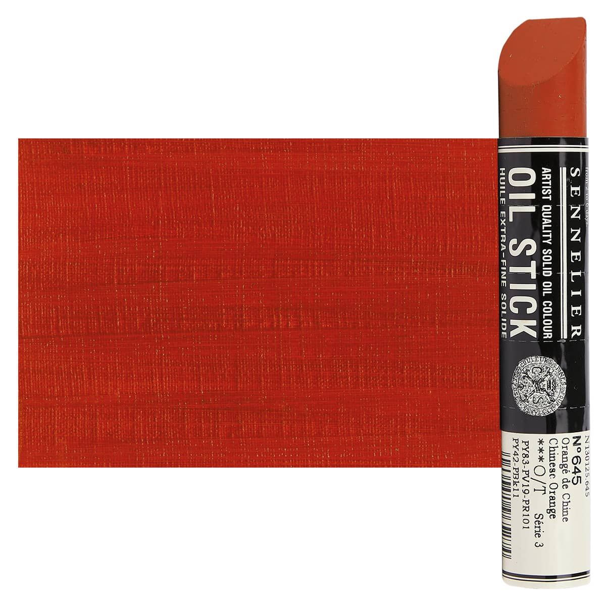 Sennelier Extra Fine Solid Oil Stick - Chinese Orange, 38ml | Jerry's ...