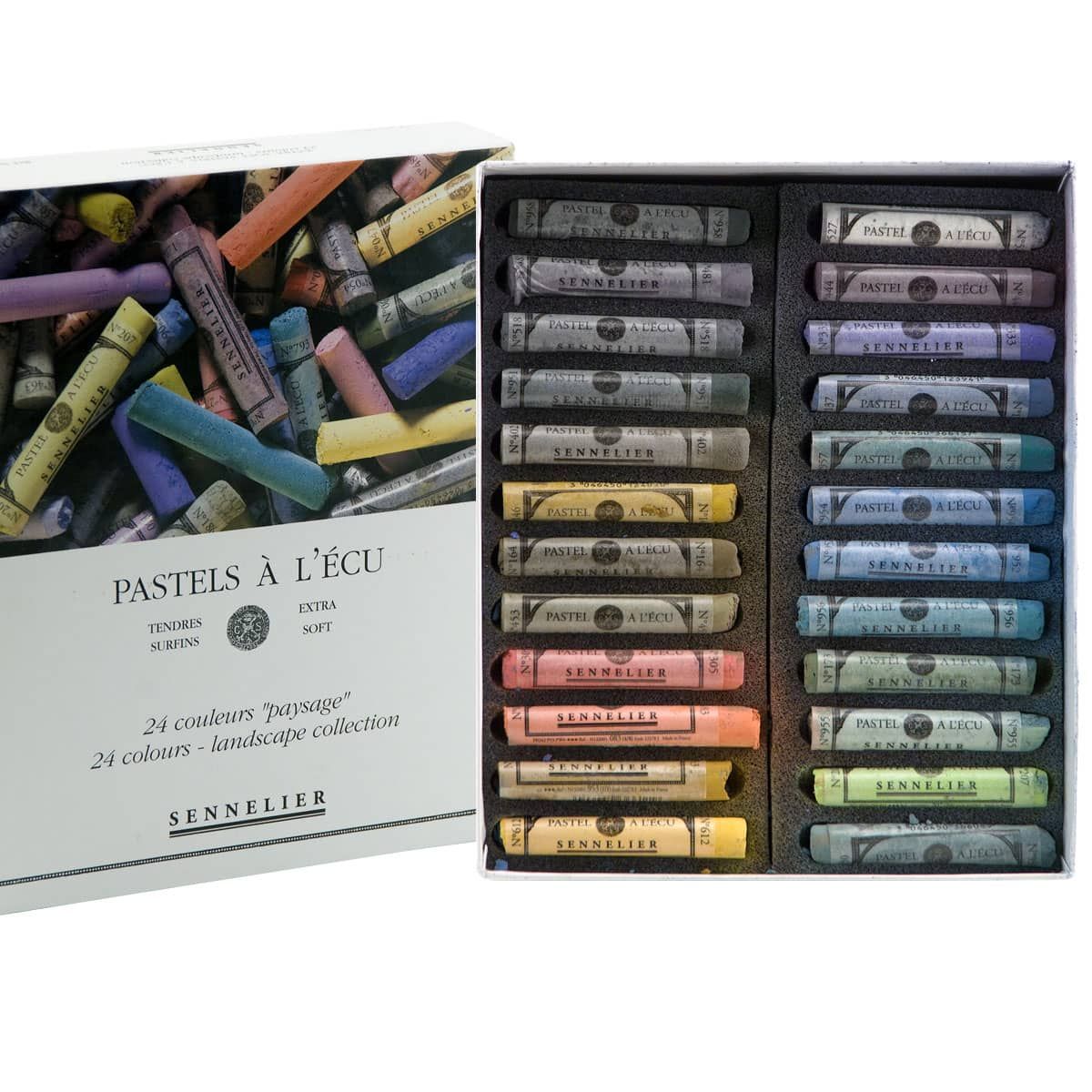 Sennelier Extra Soft Pastel Standard Cardboard Box Set Landscape Colors ...