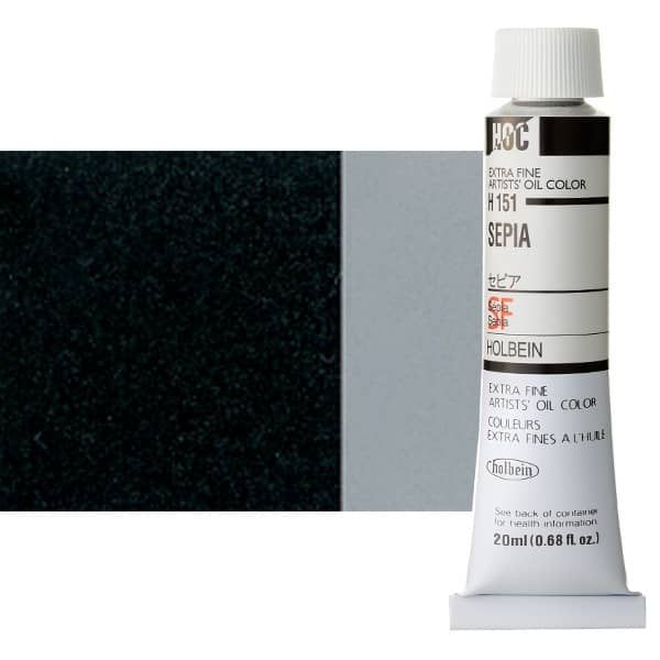Holbein Extra-Fine Artists' Oil Color 20 ml Tube - Sepia | Jerry's Artarama