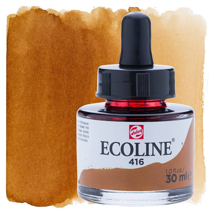 Ecoline Liquid Watercolor, Sepia 30ml Pipette Jar | Jerry's Artarama