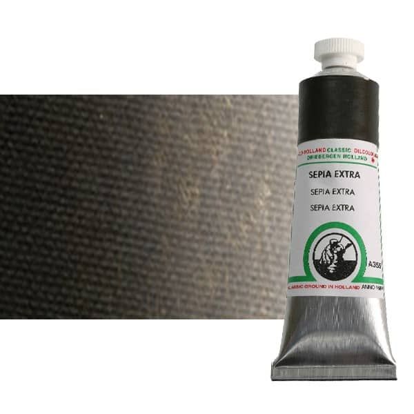 Old Holland Oil Color, Sepia Extra, 40ml Tube | Jerry's Artarama
