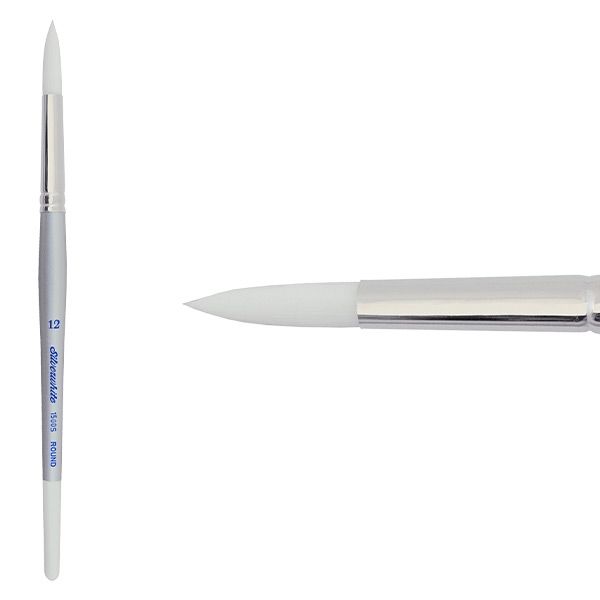 Silver Brush Silverwhite® Short Handle Brush Round #12 | Jerry's Artarama