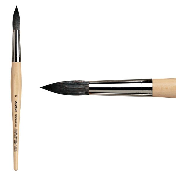 Da Vinci Petit Gris Mix Series 5590 Mixed Squirrel sz. 16 Round | Jerry ...