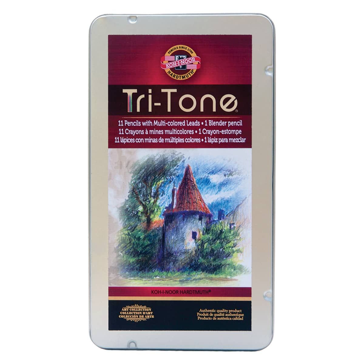 Koh-I-Noor Tri-Tone Colored Pencils Assorted Colors (Set of 12) | Jerry ...