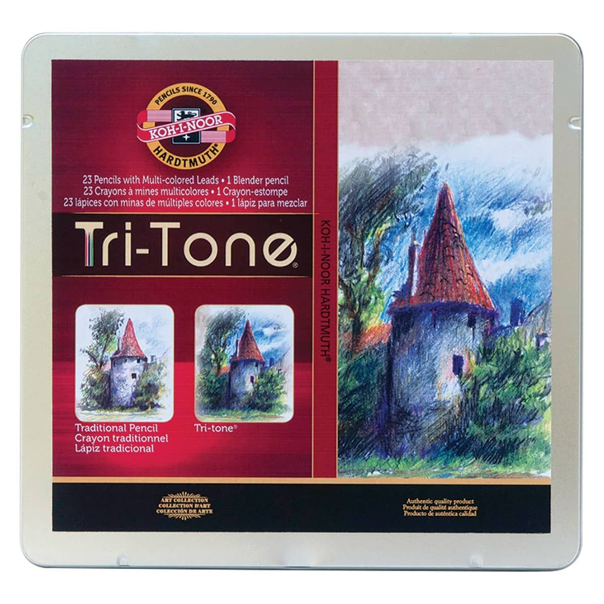 Koh-I-Noor Tri-Tone Colored Pencils Assorted Colors (Set of 24) | Jerry ...
