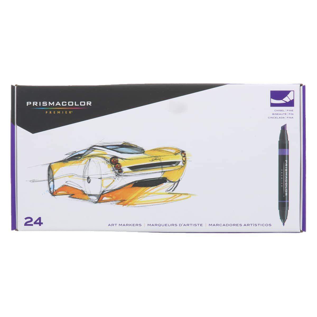 Prismacolor Double-Ended Art Marker - Assorted Colors, Set of 24 ...