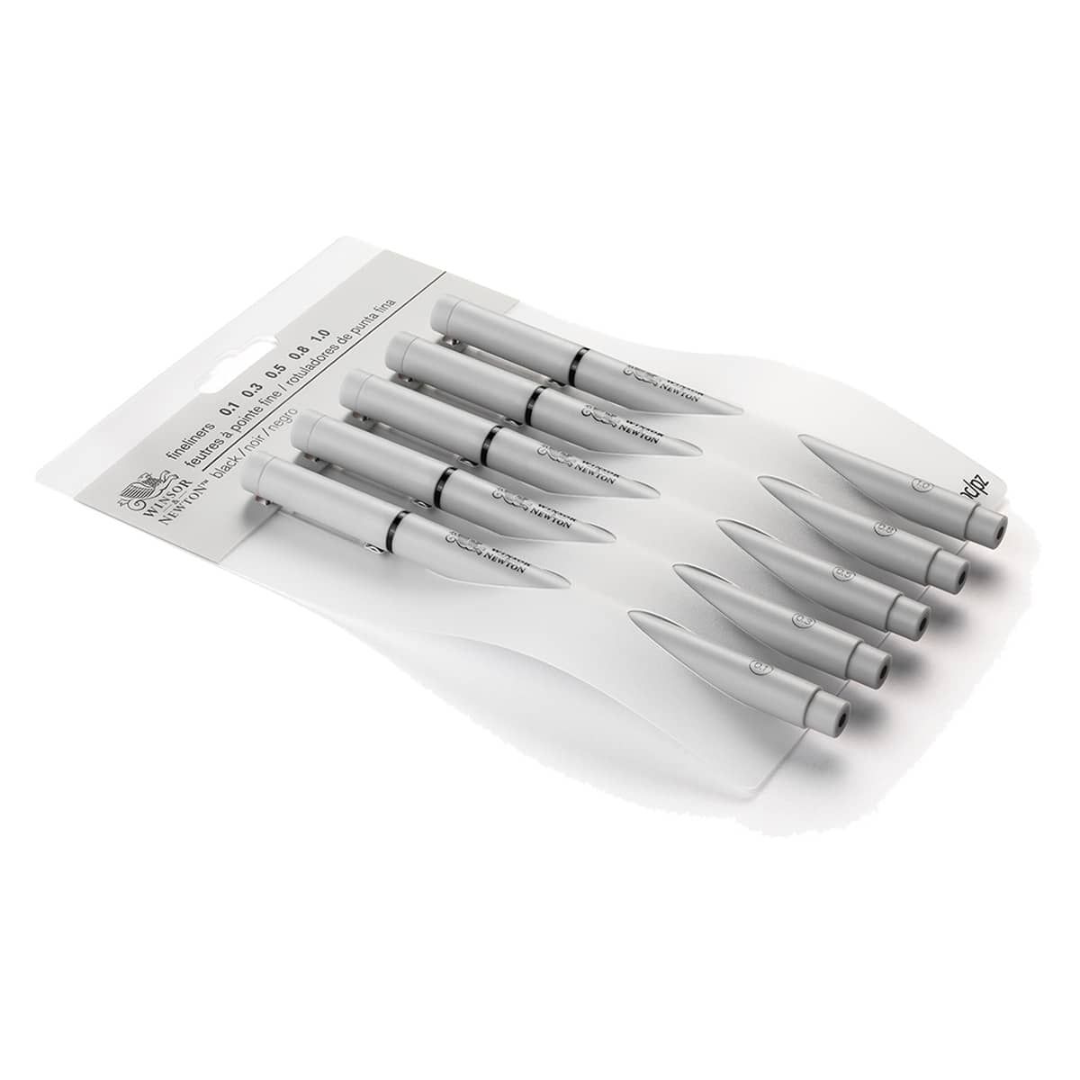 Winsor & Newton Fineliner Pens - Black, Assorted Nibs (Set of 5 ...