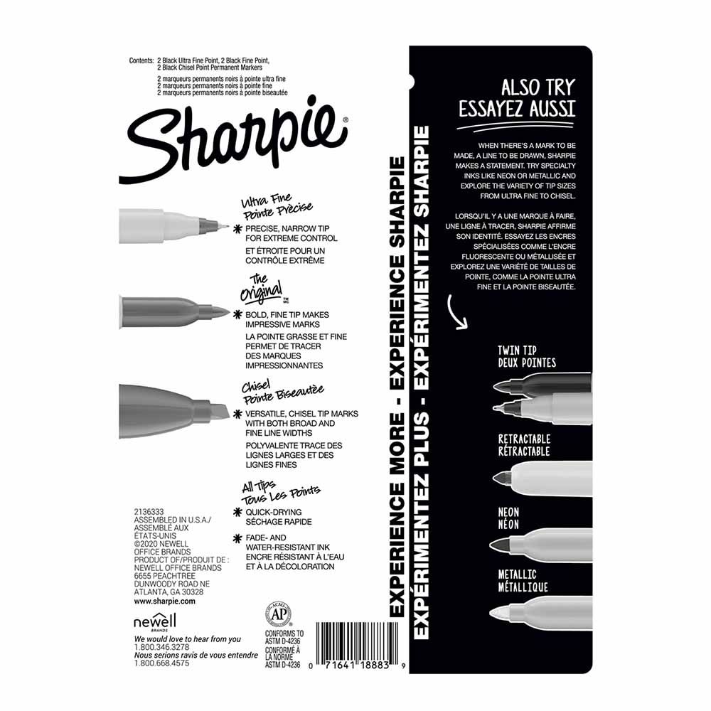Sharpie Marker Variety Set of 6 | Jerry's Artarama