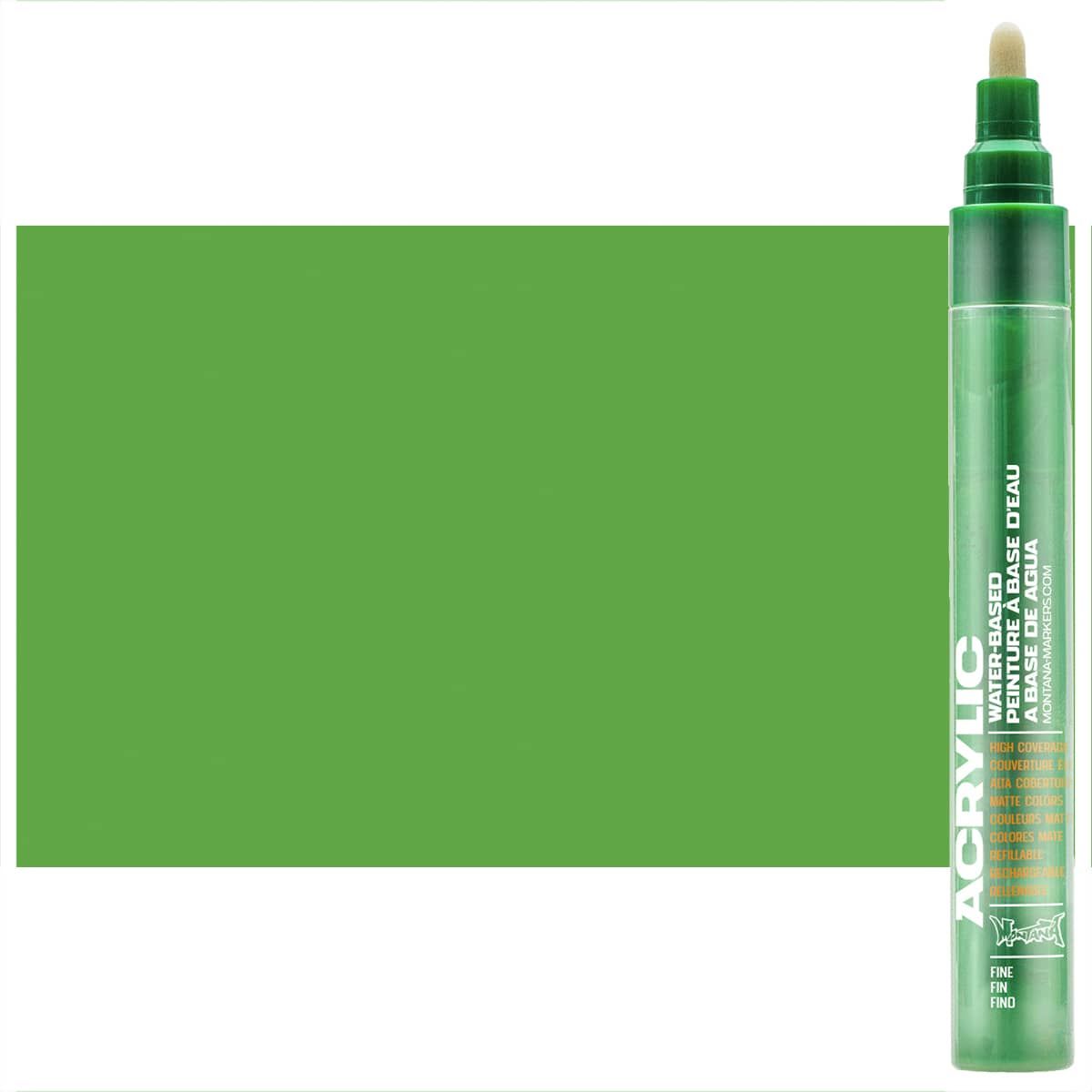 Montana Acrylic Paint Marker 2mm (Fine) - Shock Green | Jerry's Artarama