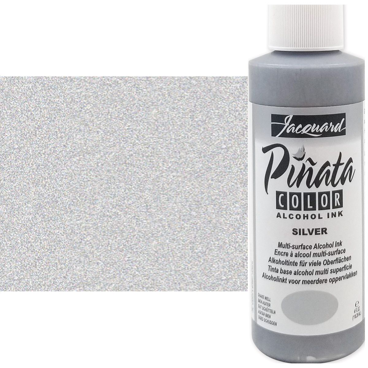 Jacquard Pinata Alcohol Ink - Silver, 4oz | Jerry's Artarama