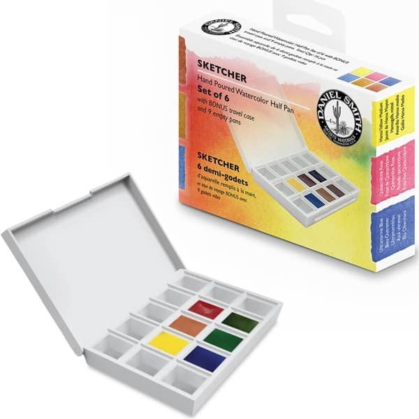 Daniel Smith Watercolor 1/2 Pan Set, 6 Sketcher Colors | Jerry's Artarama