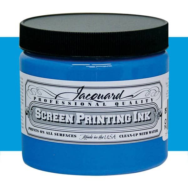 Jacquard Screen Printing Ink 16 oz Jar - Sky Blue | Jerry's Artarama