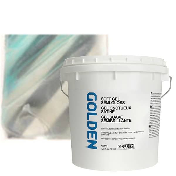 GOLDEN Acrylic Gel Mediums Soft Gel Semi Gloss 1 Gallon | Jerry's Artarama