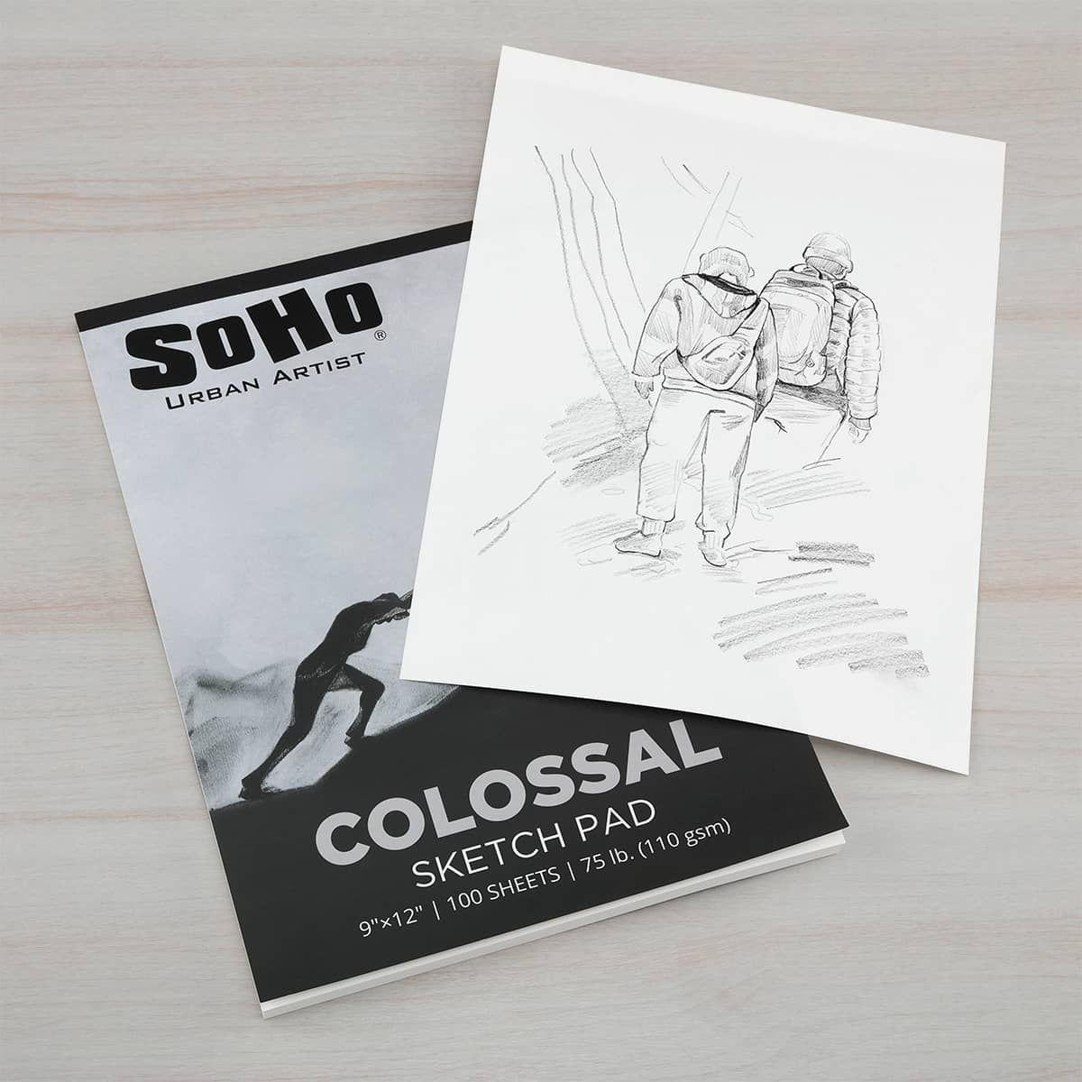 Soho Colossal Sketch Pad 18"x24", 75 lb. (100 Sheets) | Jerry's Artarama