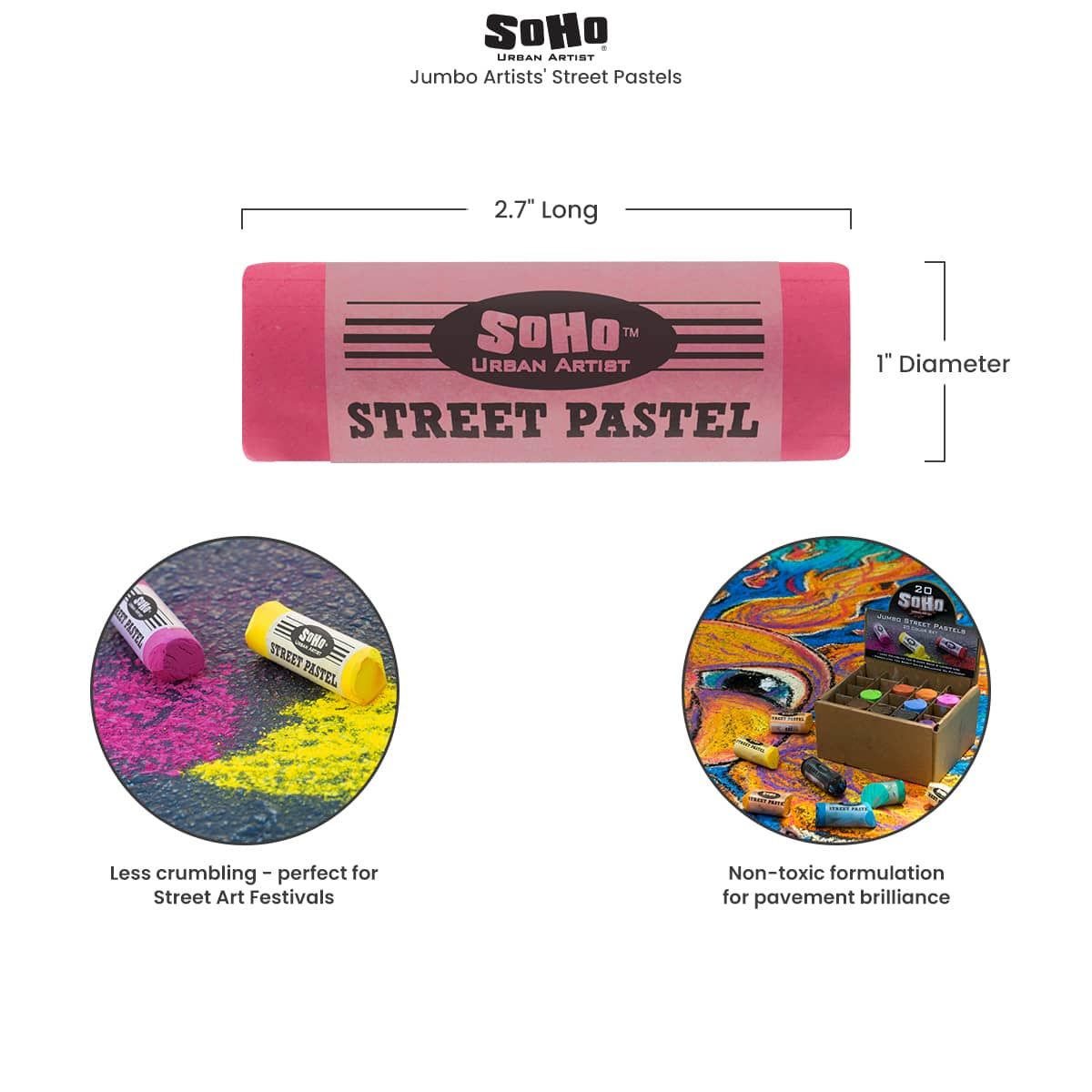 Jumbo Artists' Street Pastels Chalk - SoHo Urban Artist | Jerry's Artarama