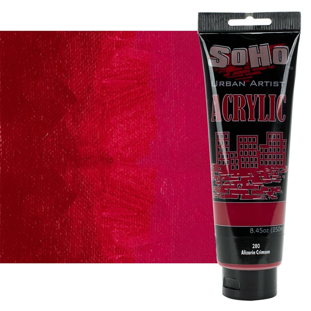 SoHo Heavy Body Acrylic - Crimson, 250ml Paint Tube | Jerry's Artarama