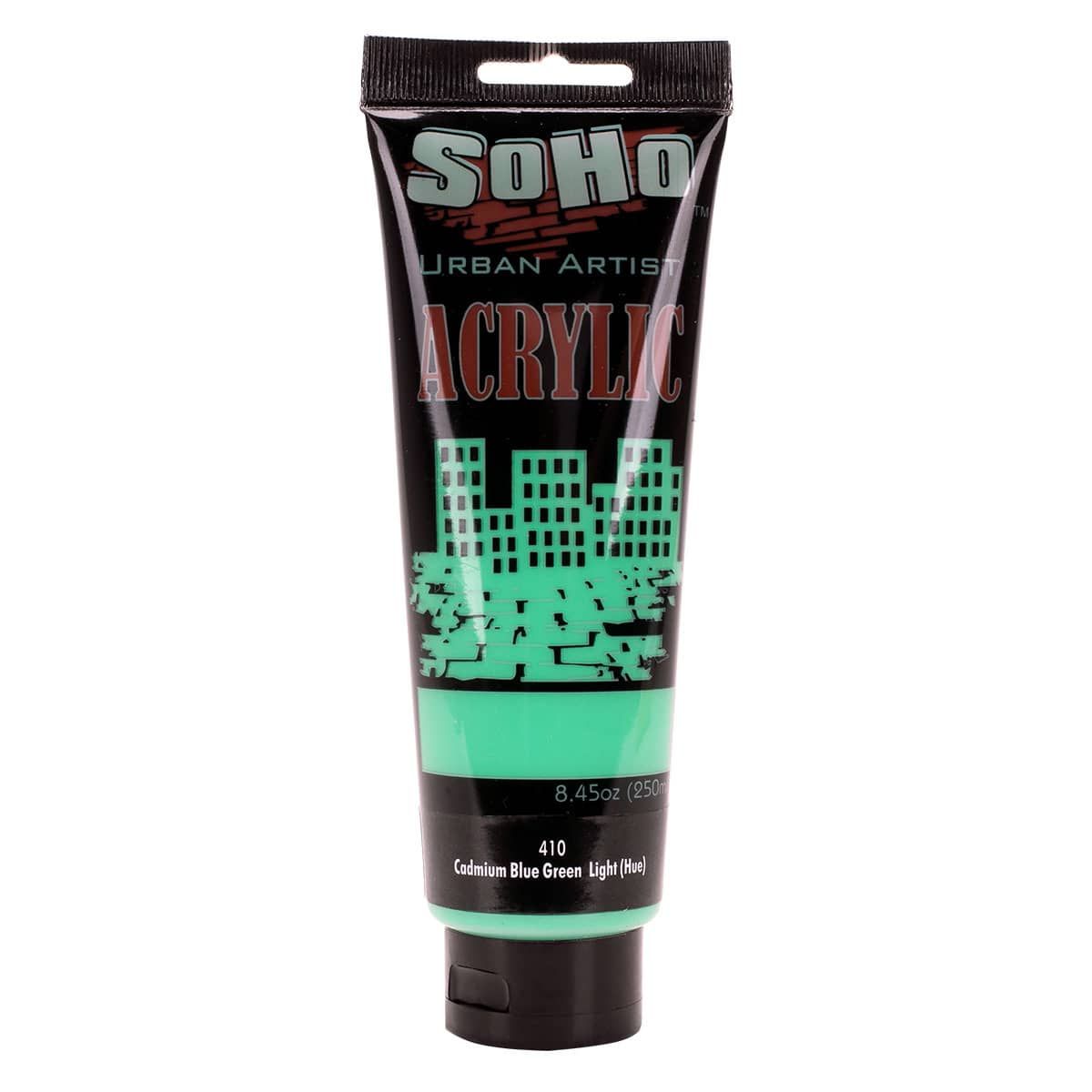 SoHo Heavy Body Acrylic - Cadmium Blue Green Light Hue, 250ml Paint ...
