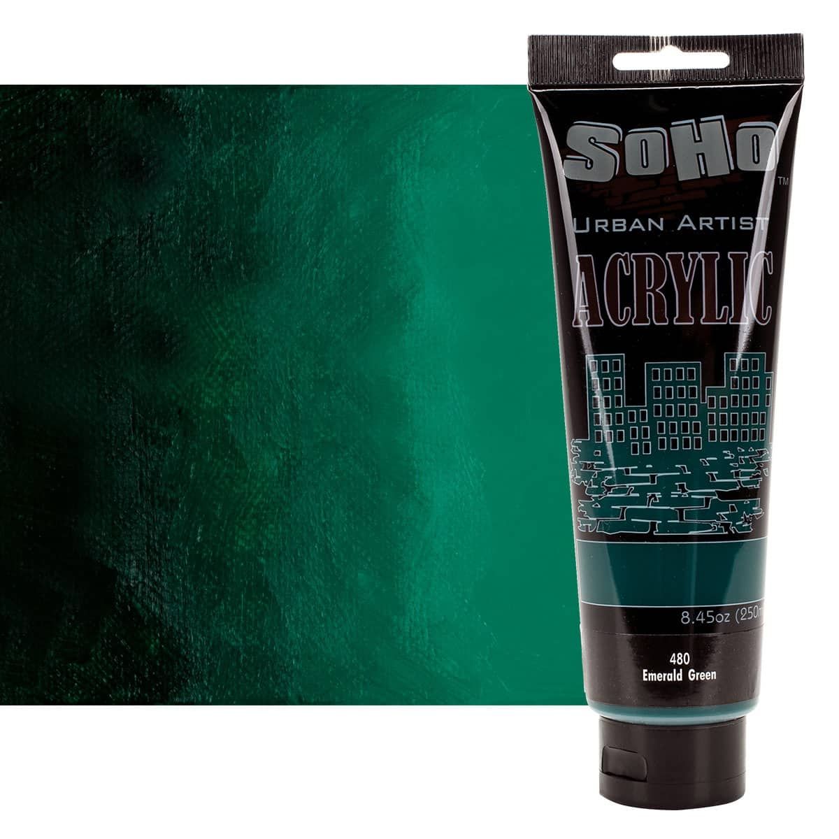 SoHo Heavy Body Acrylic - Emerald Green, 250ml Paint Tube | Jerry's ...