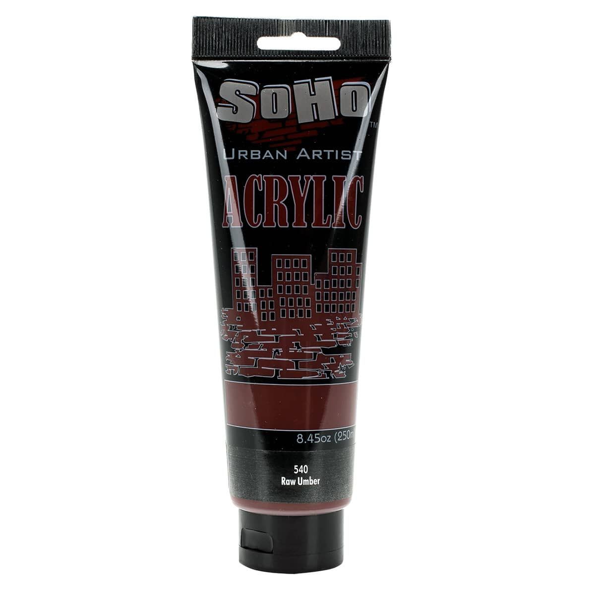 SoHo Heavy Body Acrylic - Raw Umber, 250ml Paint Tube | Jerry's Artarama