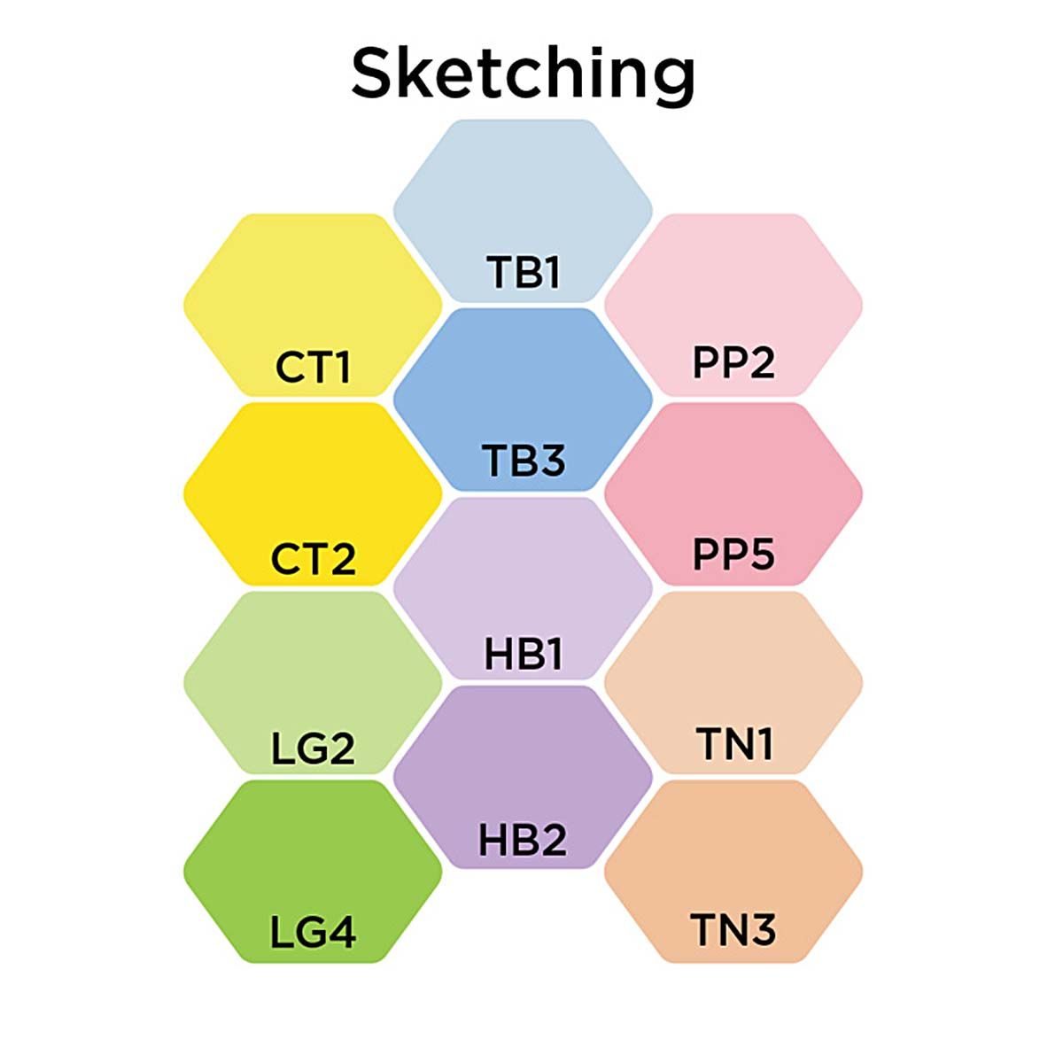 Spectrum Noir Illustrator Marker Sketching Set of 12 | Jerry's Artarama