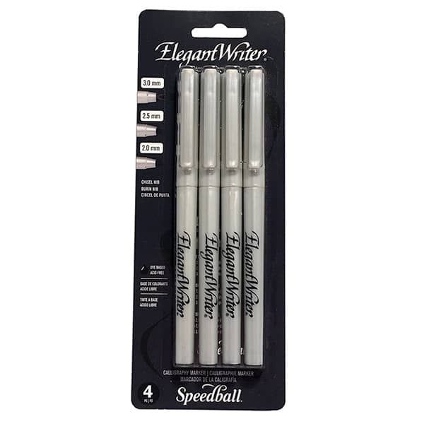 Speedball® Calligraphy & Lettering Kits Elegant Writer Pens Black (Set ...