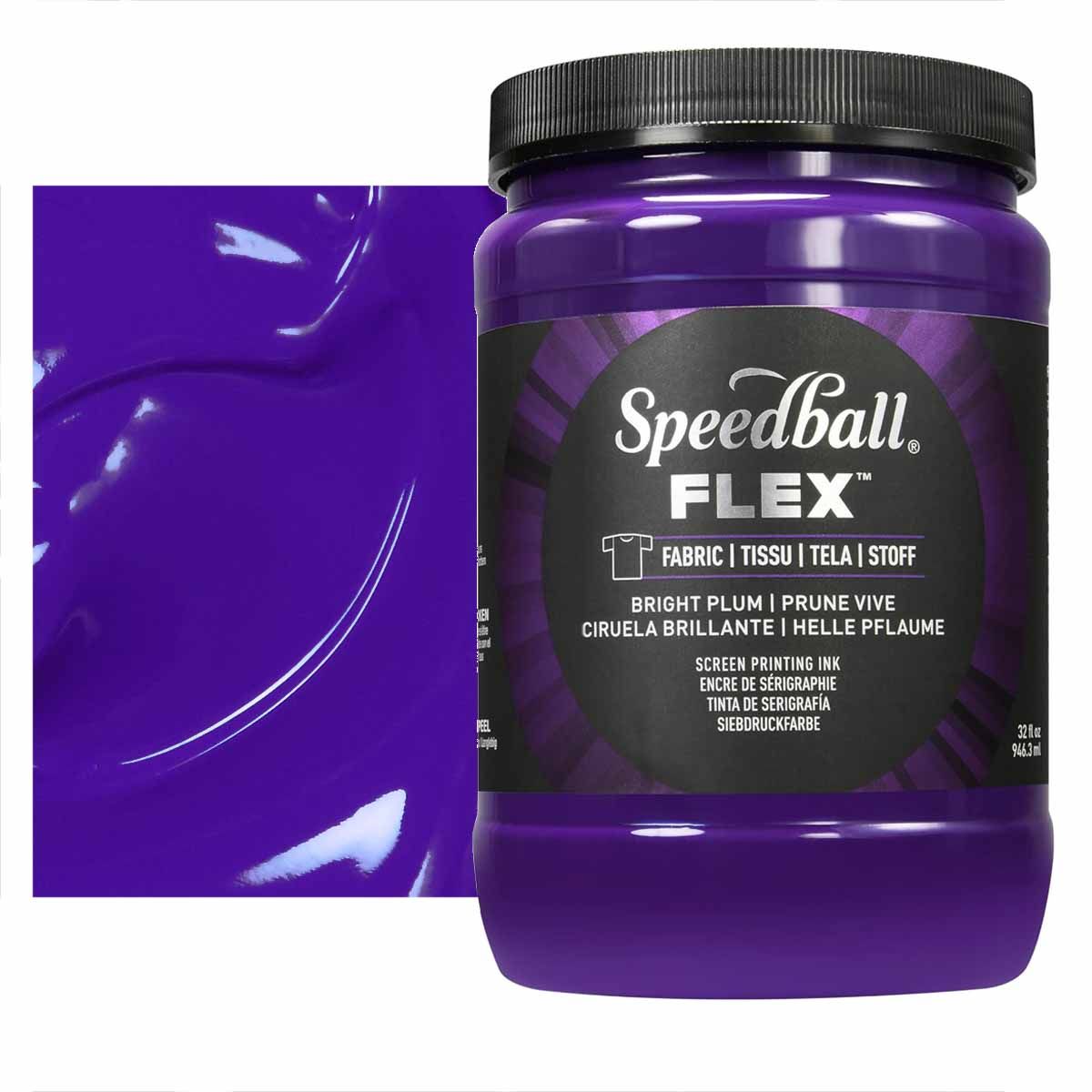 Speedball Flex Fabric Screen Print Ink - Bright Plum, 32oz | Jerry's ...