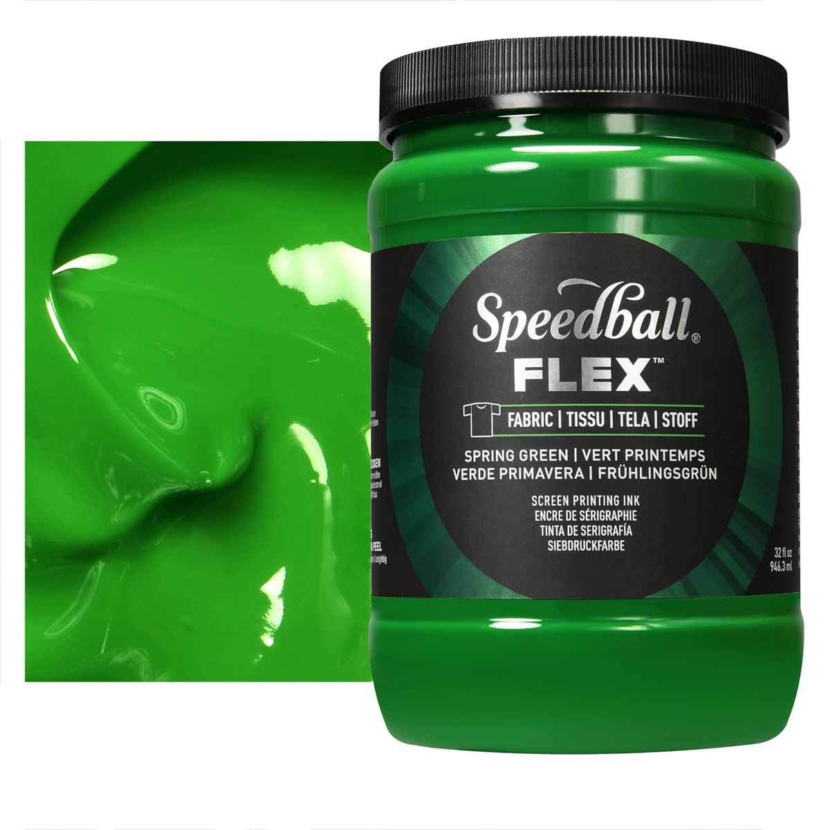 Speedball Flex Fabric Screen Print Ink - Spring Green, 32oz | Jerry's ...