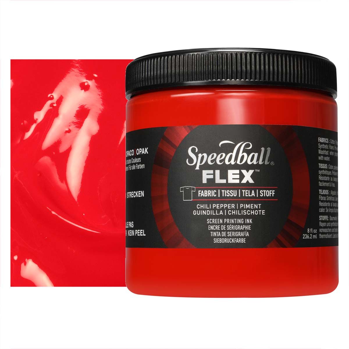 Speedball Flex Fabric Screen Print Ink - Chili Pepper, 8oz | Jerry's ...
