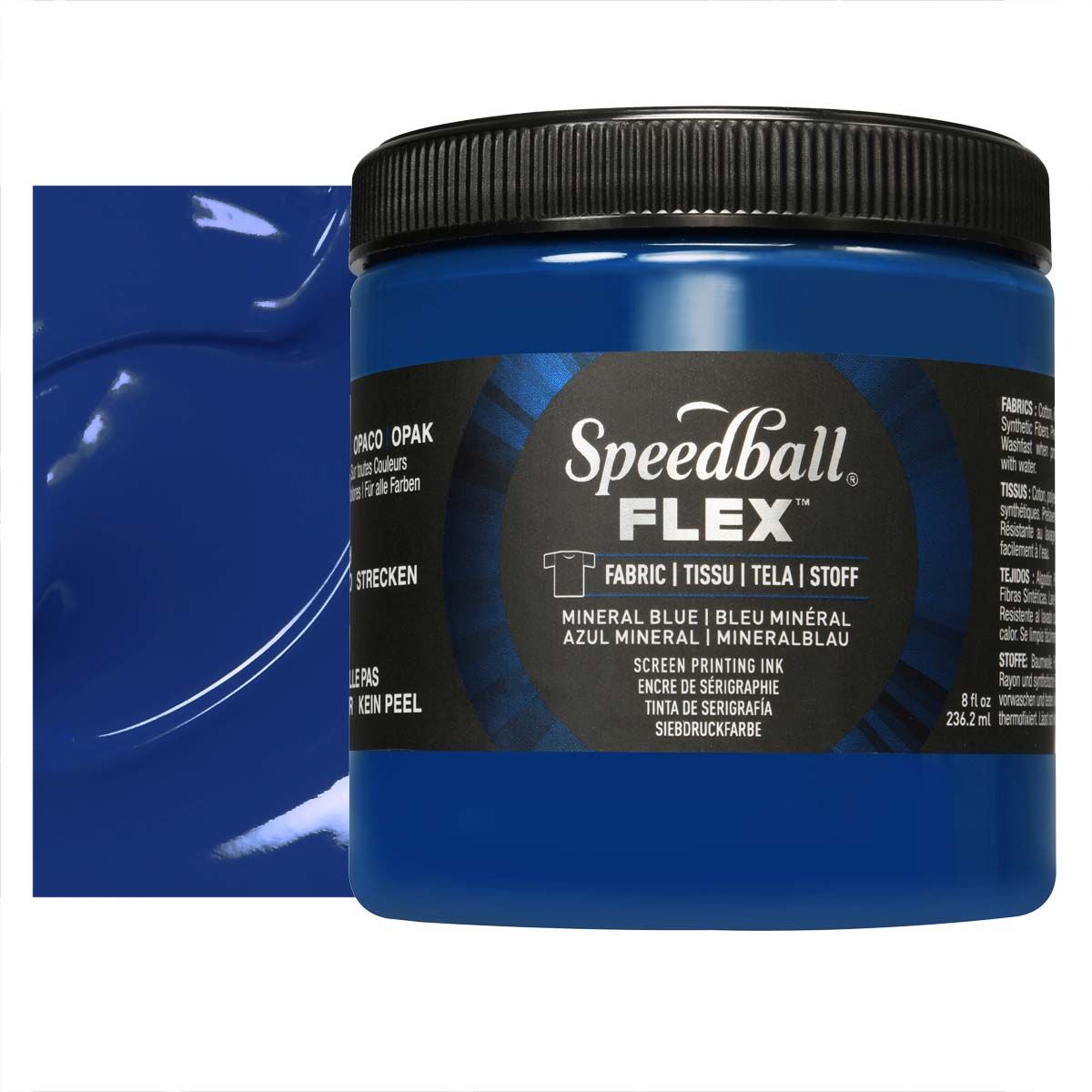 Speedball Flex Fabric Screen Print Ink - Mineral Blue, 8oz | Jerry's ...
