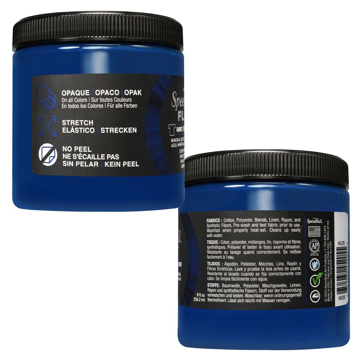Speedball Flex Fabric Screen Print Ink - Mineral Blue, 8oz | Jerry's ...