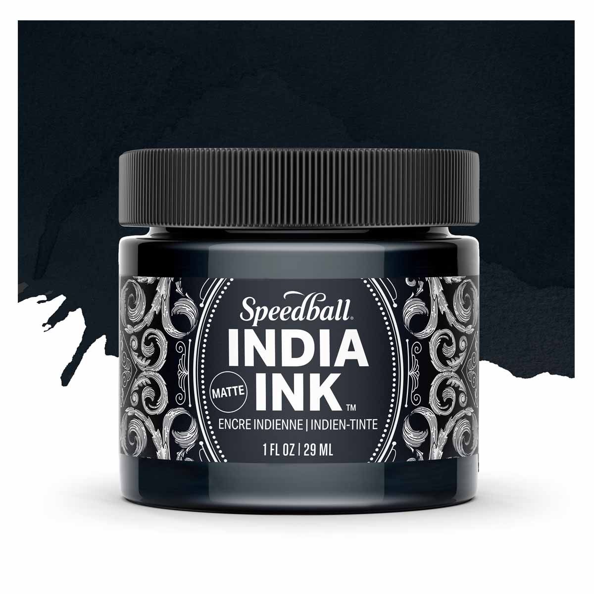 Speedball India Ink Black Velvet, 1oz | Jerry's Artarama