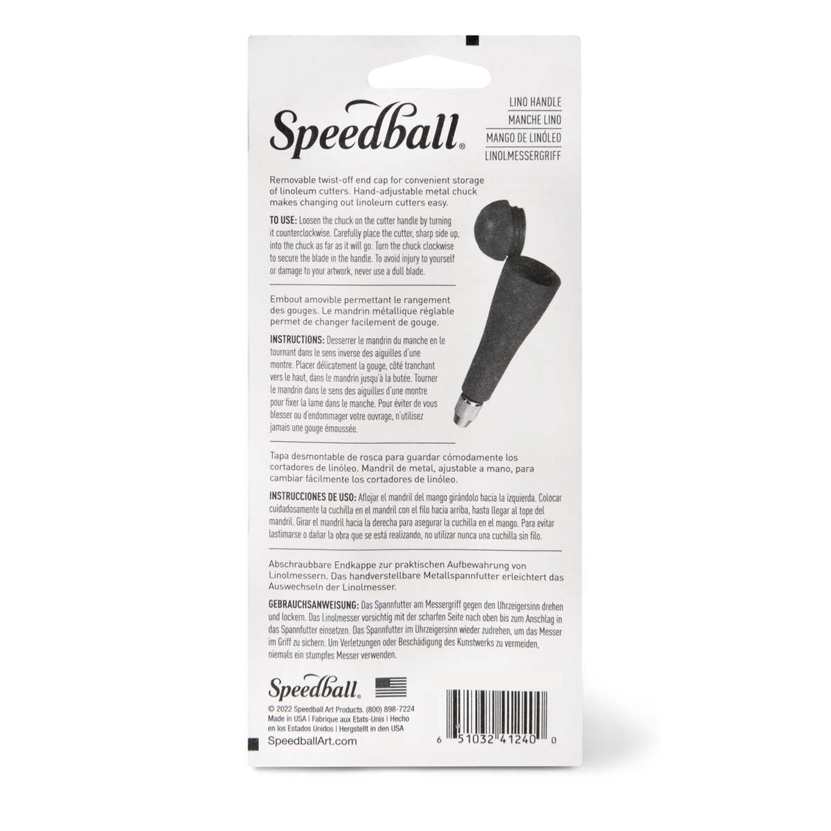 Speedball Lino Handle - Red | Jerry's Artarama