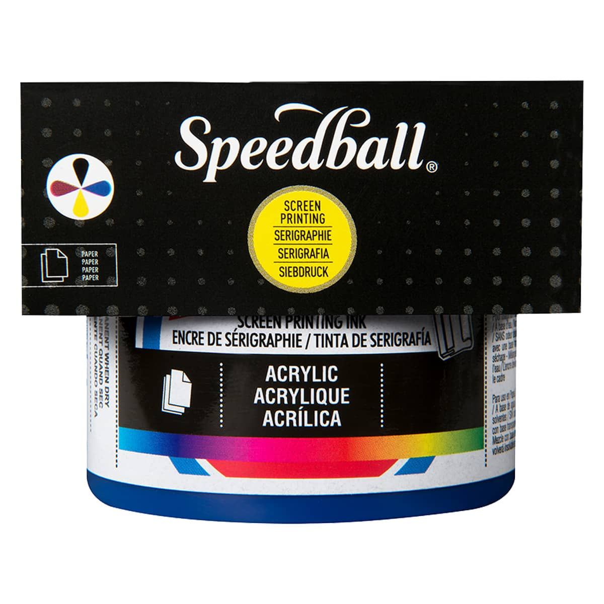 Speedball Starter Set of 4, Permanent Acrylic Screen Printing Ink ...