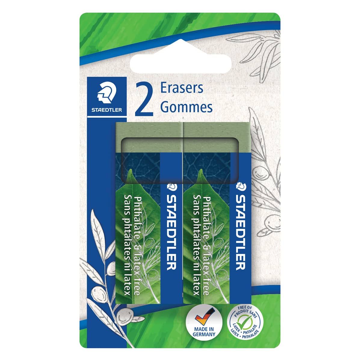Staedtler Mars Renewable Eraser Pack of 2, Green | Jerry's Artarama