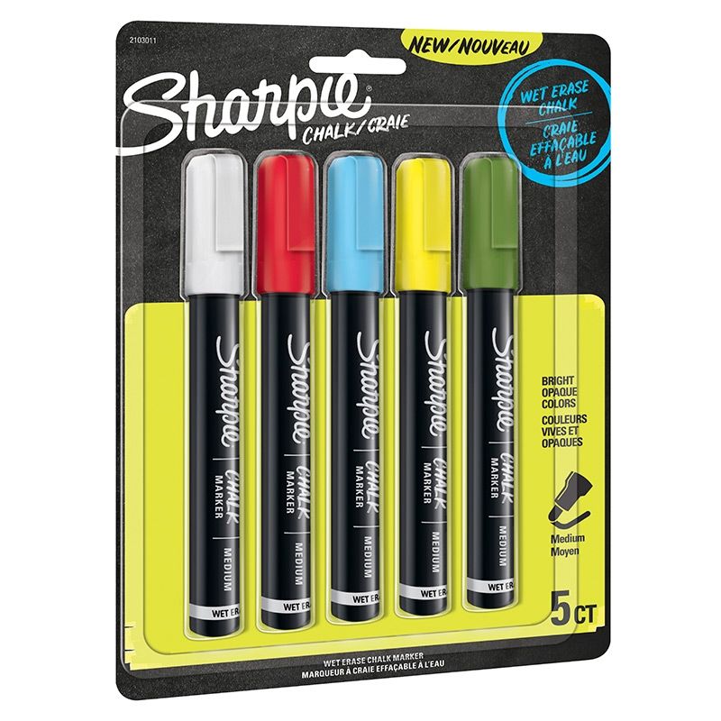Sharpie Chalk Marker 5pk Standard Colors | Jerry's Artarama