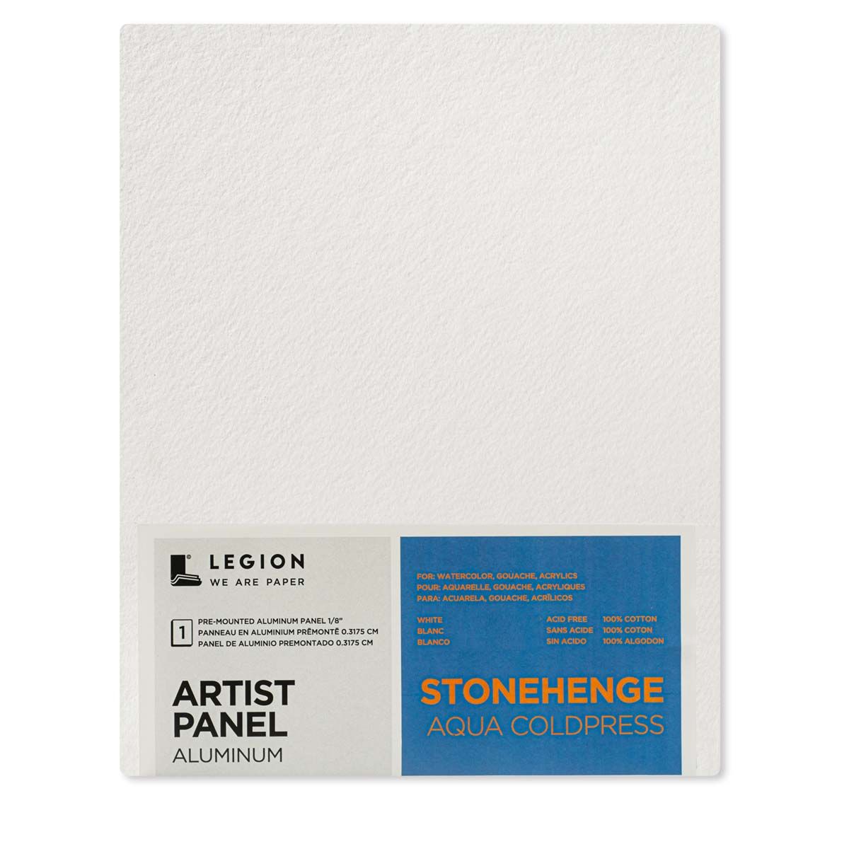 Stonehenge Aqua Aluminum Panel 300lb Cold Press - 8" x 10" White ...