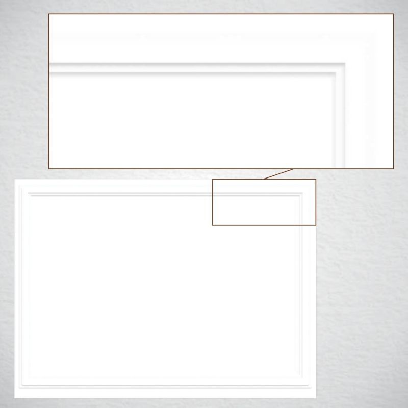 Strathmore Photo Mount Cards - White Classic Embossed, 5"x6.875" (50 ...