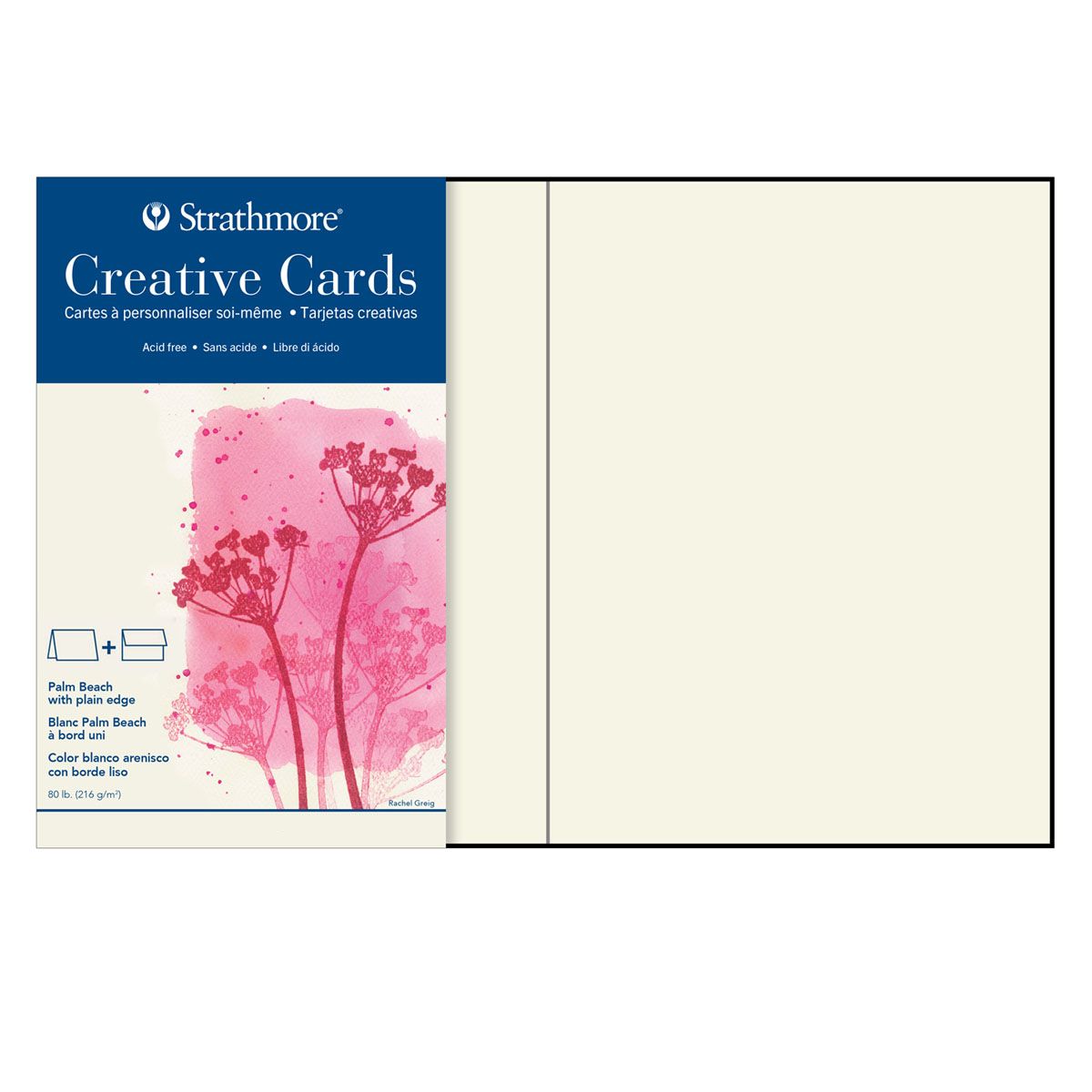 Strathmore Blank Cards and Envelopes 3.5"x4.875" - Palm Beach White ...