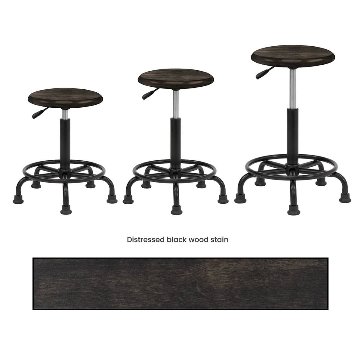 Studio Designs Retro Stool, Black | Jerry's Artarama