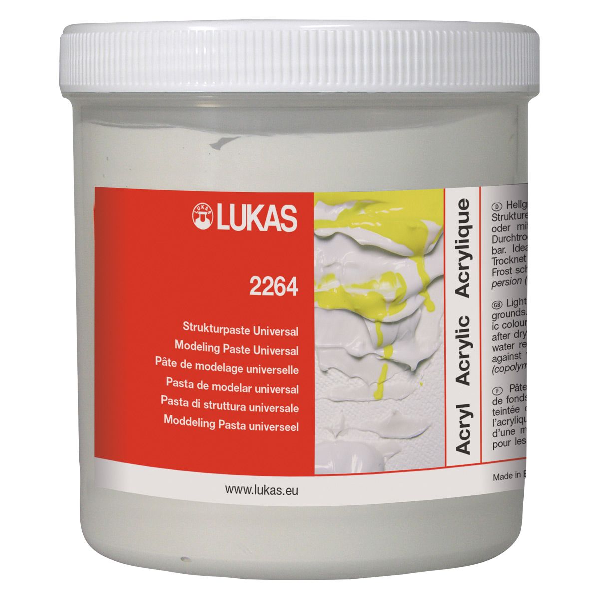 LUKAS Acrylic Medium - Universal Modeling Paste, 500ml | Jerry's Artarama